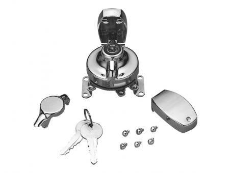 Custom Chrome Europe | Ignition Switch, 5 Post with 2 Caps Ignition Switch