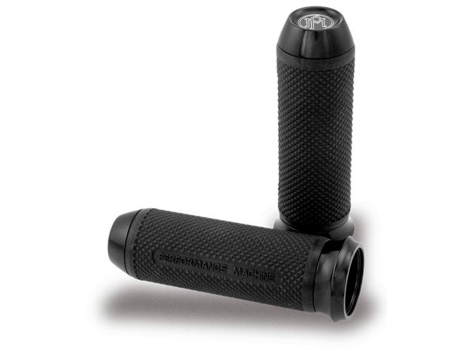 Performance Machine Elite Grips In Black Anodised Finish For 2008-2023 ...