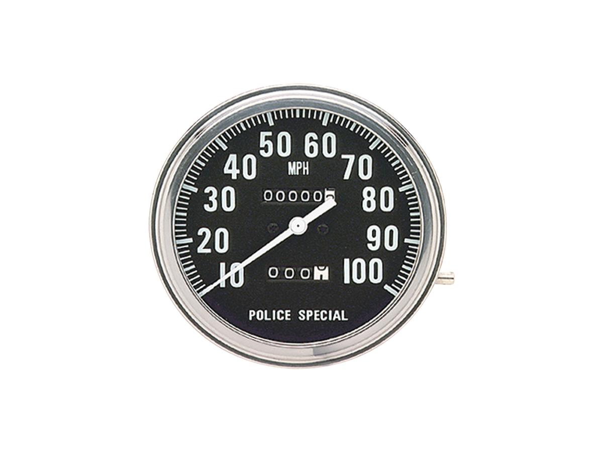 Custom Chrome Europe | Police Special Speedometer Scale: 100 mph; Scale ...