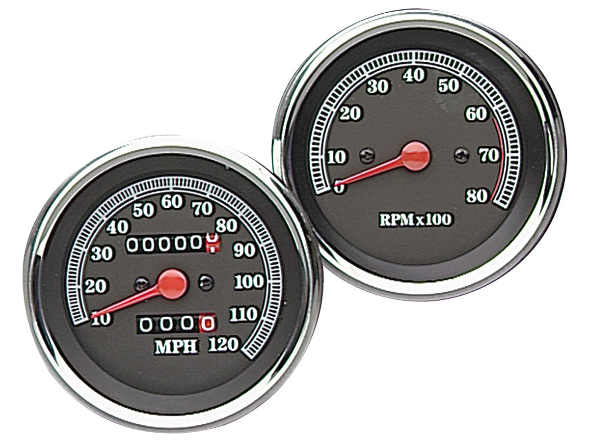 Custom Chrome Europe | 84-93 Style Speedometer Scale: 120 mph; Scale ...