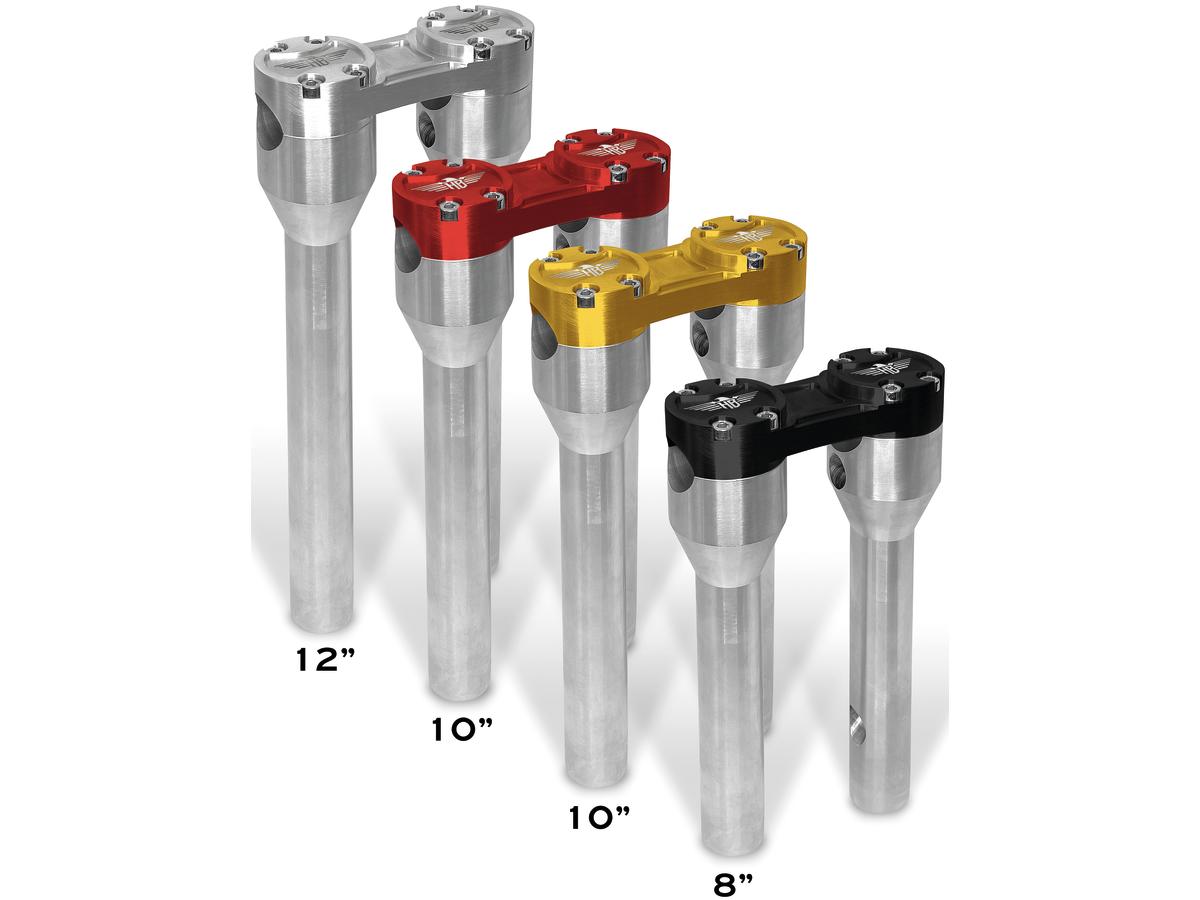 Custom Chrome Europe | 8" Clubstyle Straight Riser With Black Clamp Black